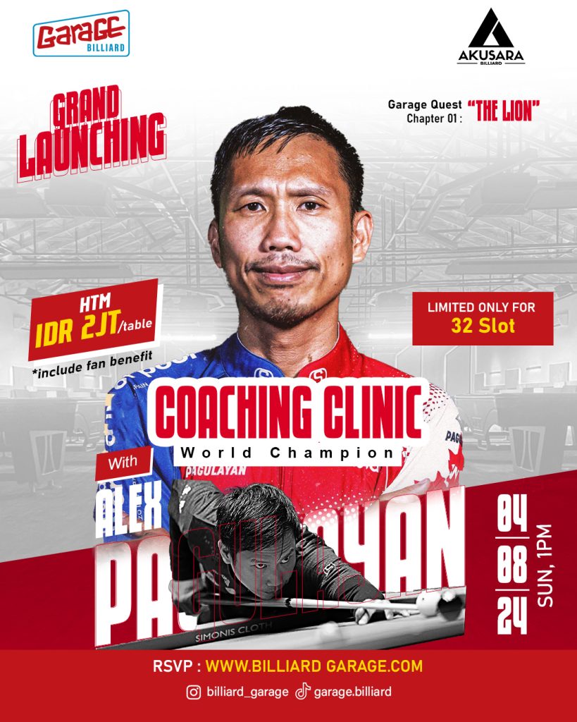 Coaching Class – Alex Pagulayan.ticketing – Billiard Garage